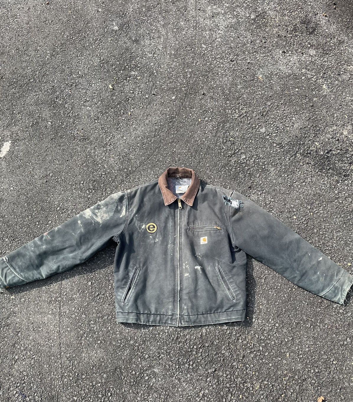 Vintage Vintage Distressed Carhartt Detroit Jacket Made in USA | Grailed
