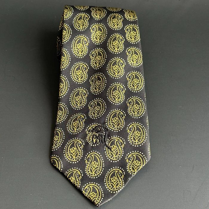 Countess Mara Countess Mara Necktie 59"x3 3/8" Black/Gold Paisley100 ...