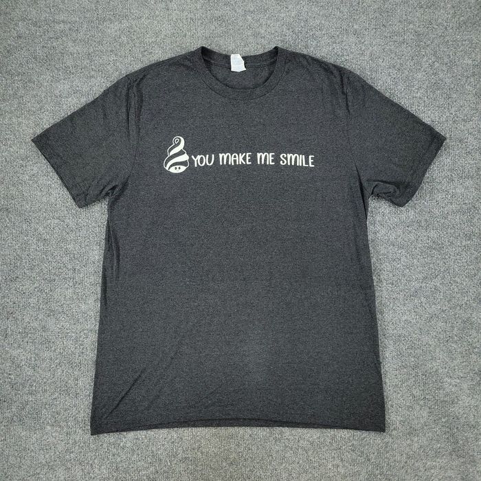 Vintage Menchie's Frozen Yogurt Shirt Men's Large Gray Uniform Graphic ...