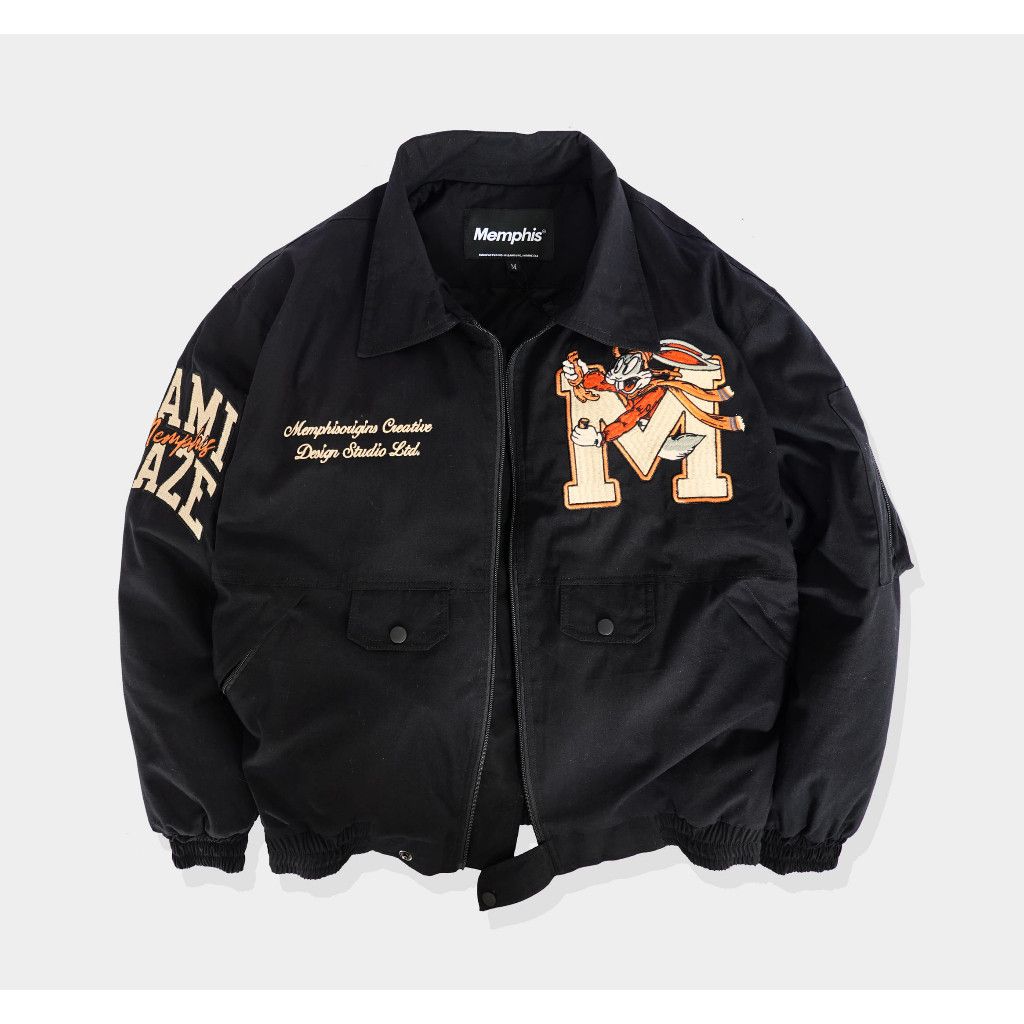 Varsity JACKET KAMIKAZE CARTOON | Grailed