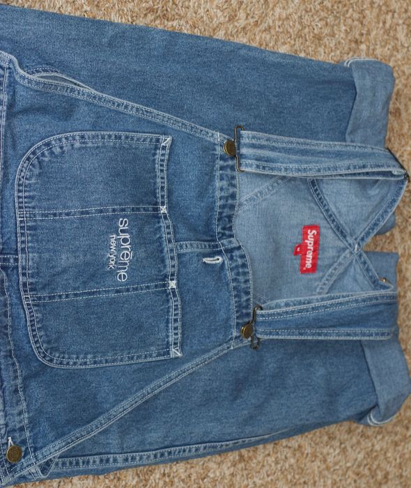 Supreme Supreme Denim Overalls Classic Logo | Grailed