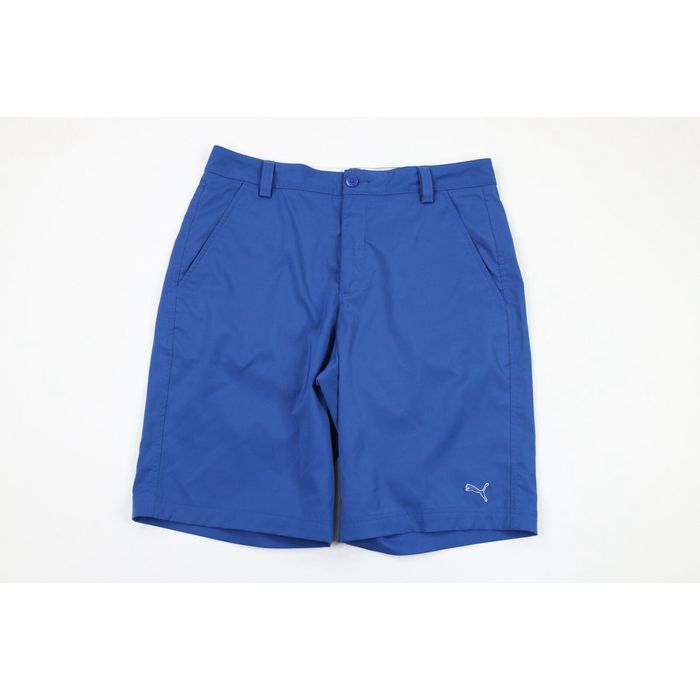 Puma Puma Cell Mens 32 Rickie Fowler Flat Front Golf Golfing Chino Shorts Royal Blue | Grailed