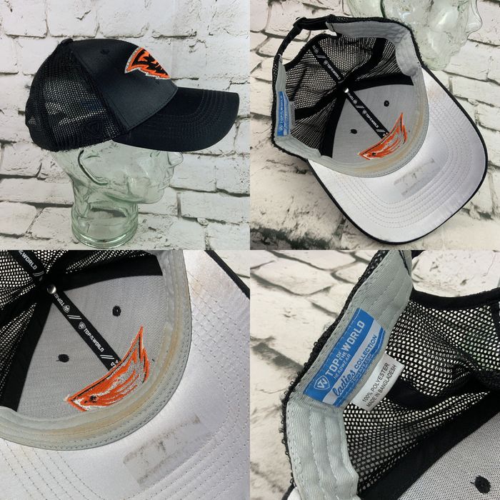 Top Of The World OSU Beavers Ball Cap Hat Vented Strapback Black Orange ...