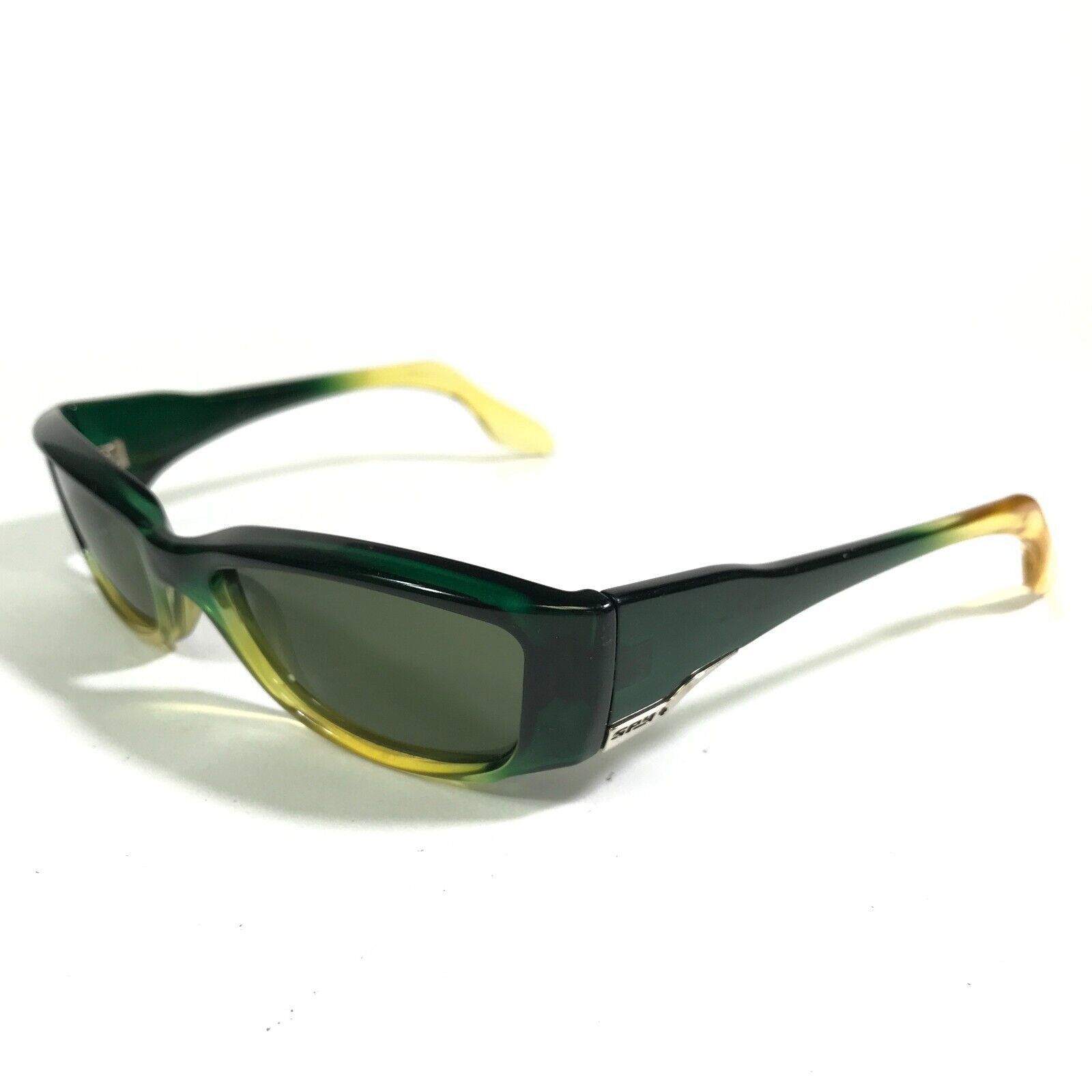 Spy Spy Optic Sunglasses Cristal Clear Green Yellow Fade Side Logos 50 ...