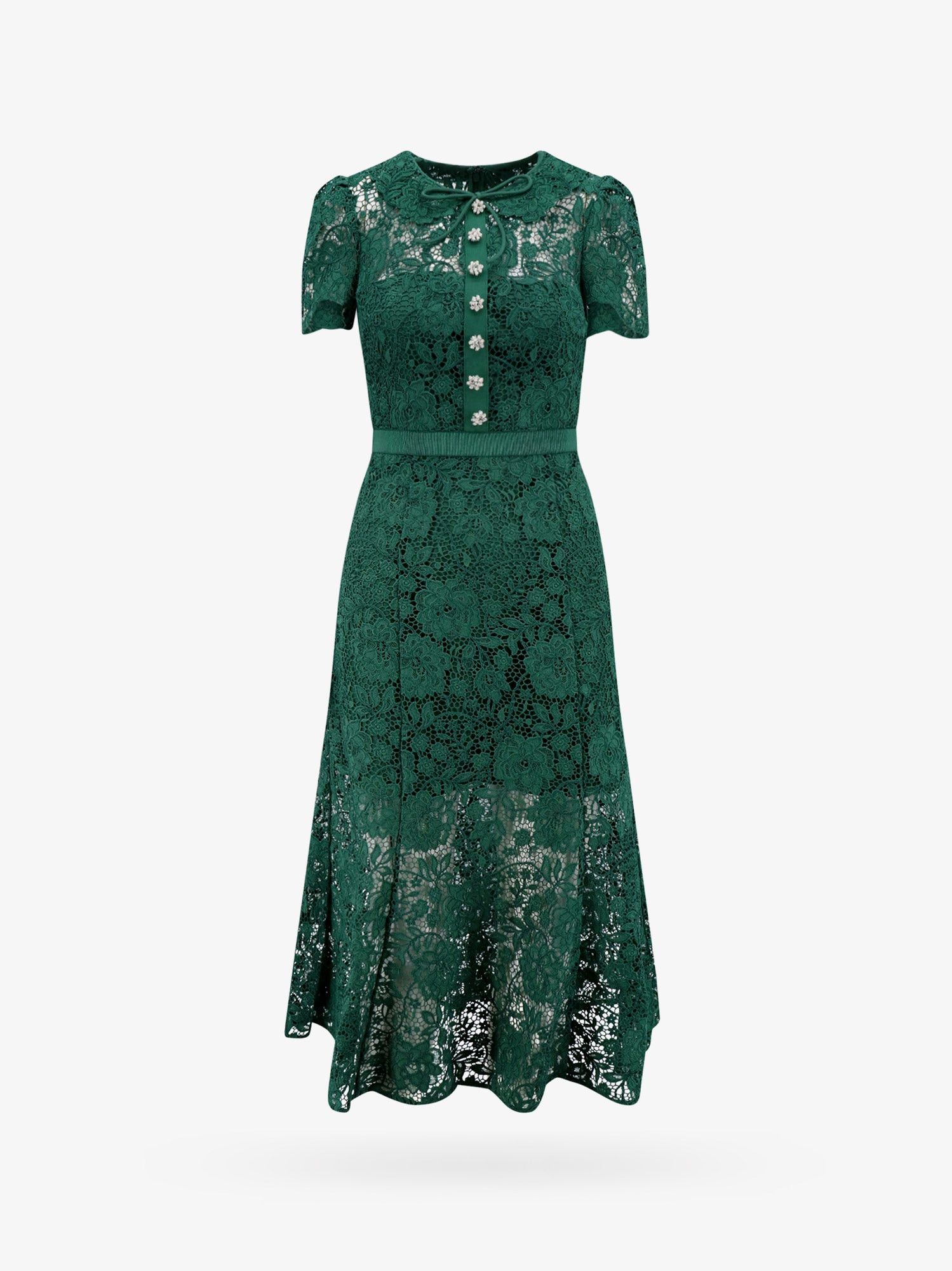 Self-Portrait Dress Woman Green Long Dresses | Grailed