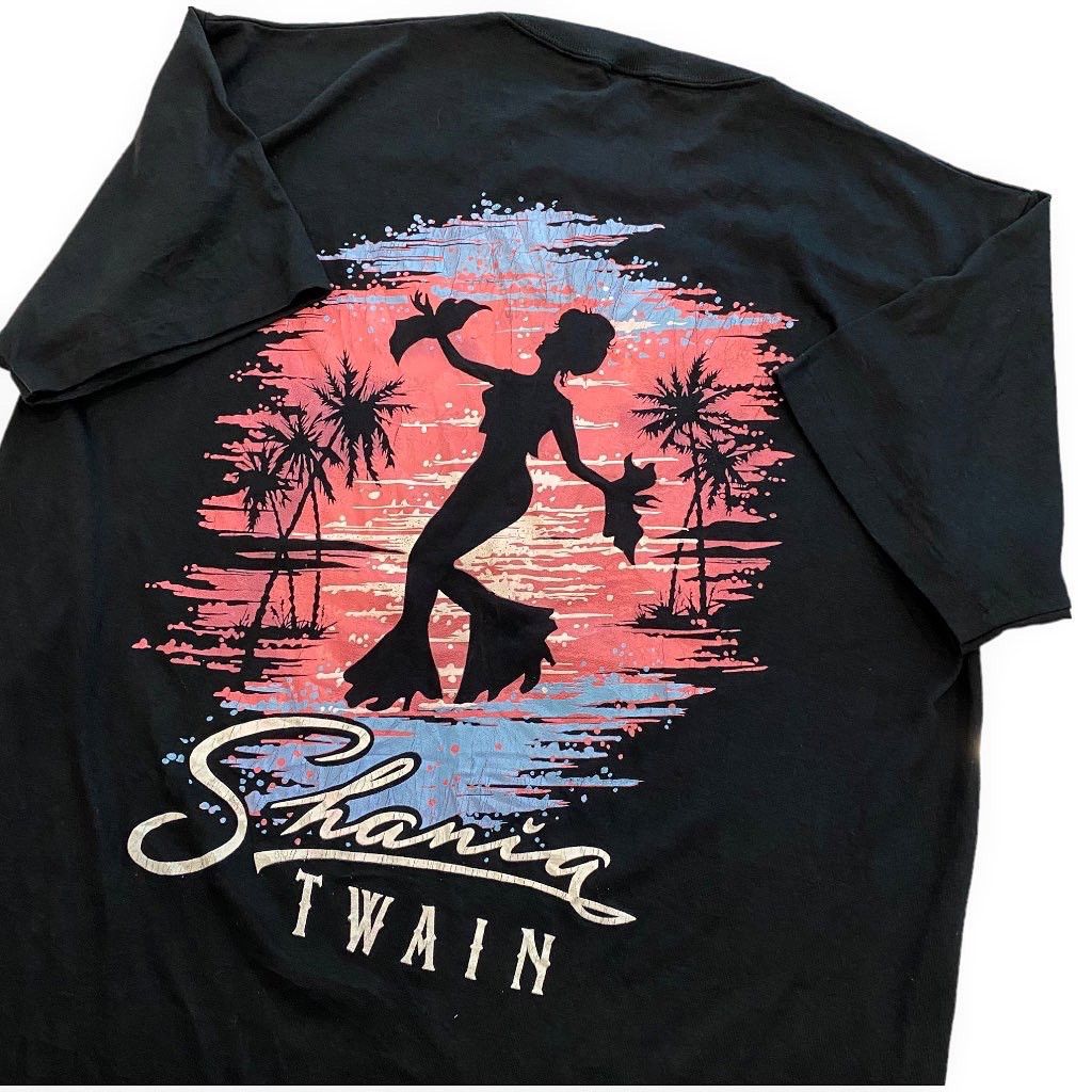 Band Tees × Tee Shirt × Vintage Vtg.90s Shania Twain | Grailed