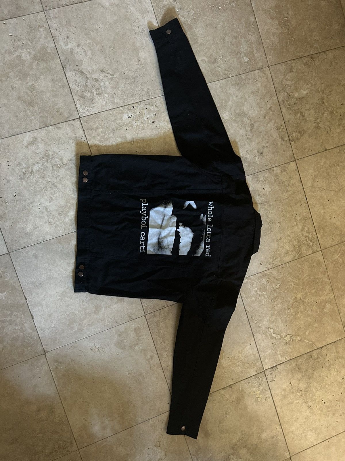 Playboi Carti Whole Lotta Red Denim Jacket | Grailed