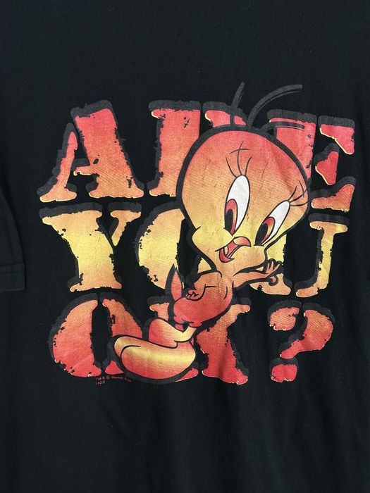 Vintage 00s Vintage Warner Bros Tweety Pie s02 "Are You Ok?" T-Shirt ...