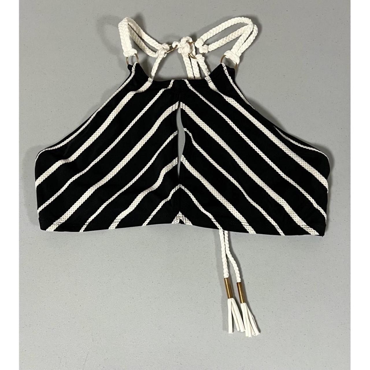 Designer × Streetwear × Vintage Robin Piccone Striped Halter Top Bikini ...