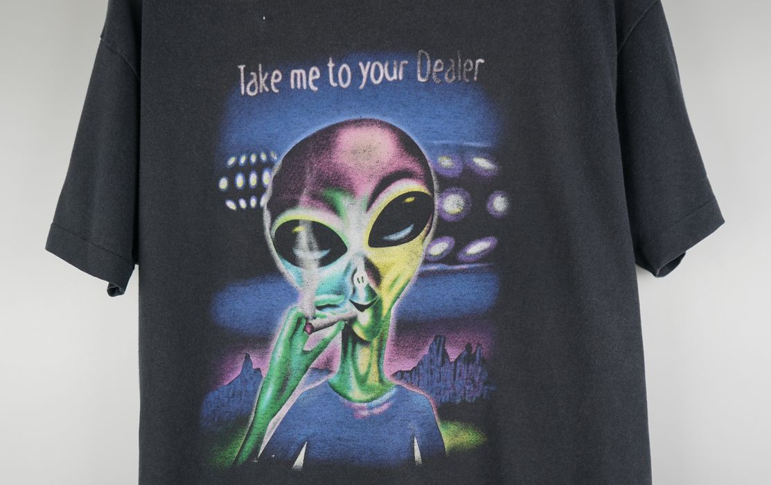Vintage 1990s Take Me To Your Dealer t-shir Alien | Grailed