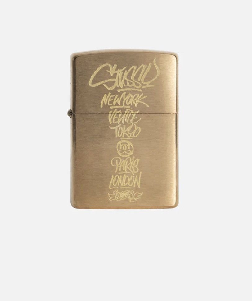 Stussy Born x Raised Stussy Zippo Brass Lighter | Grailed