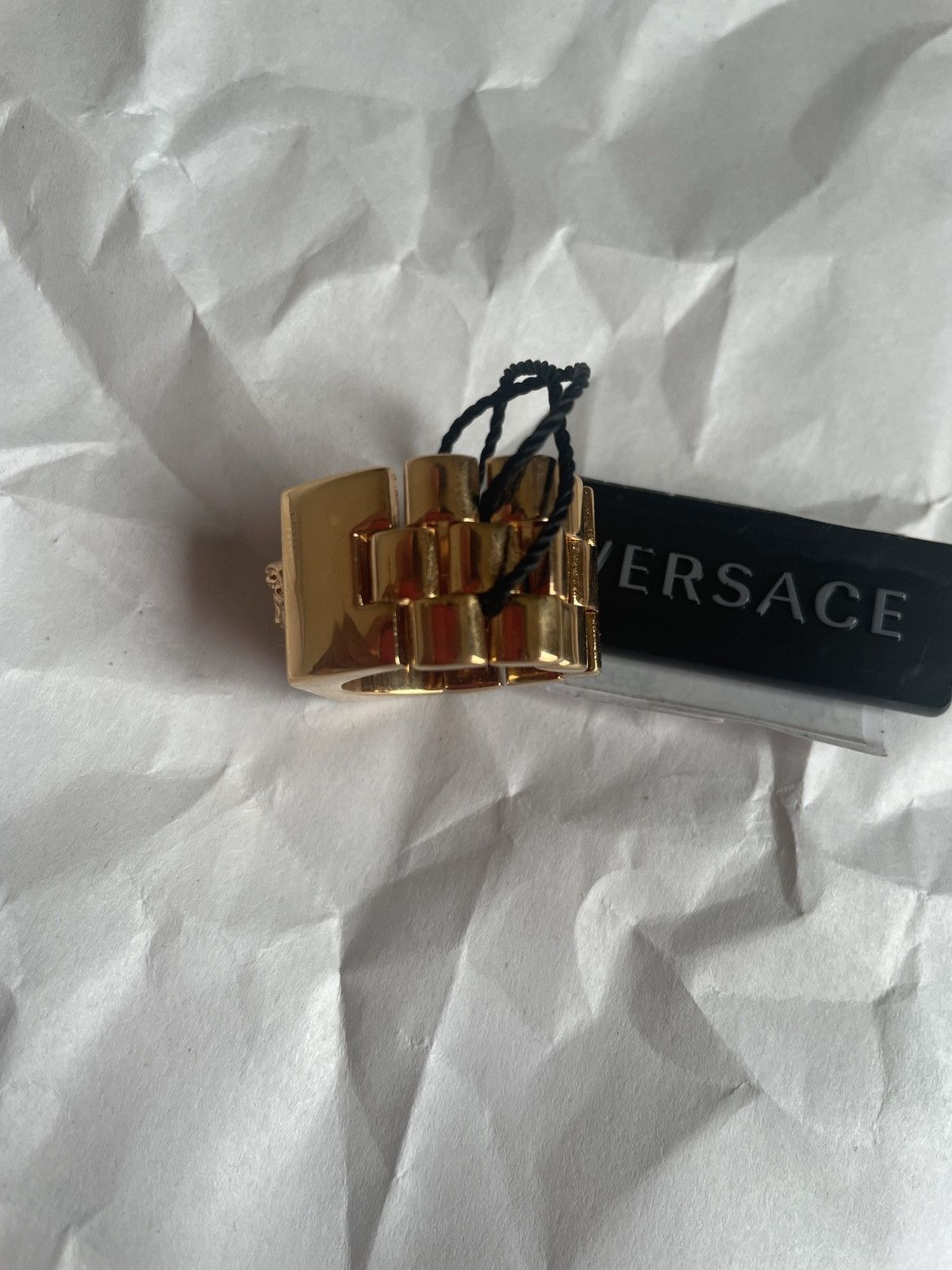 Versace Versace Medusa enamel ring | Grailed
