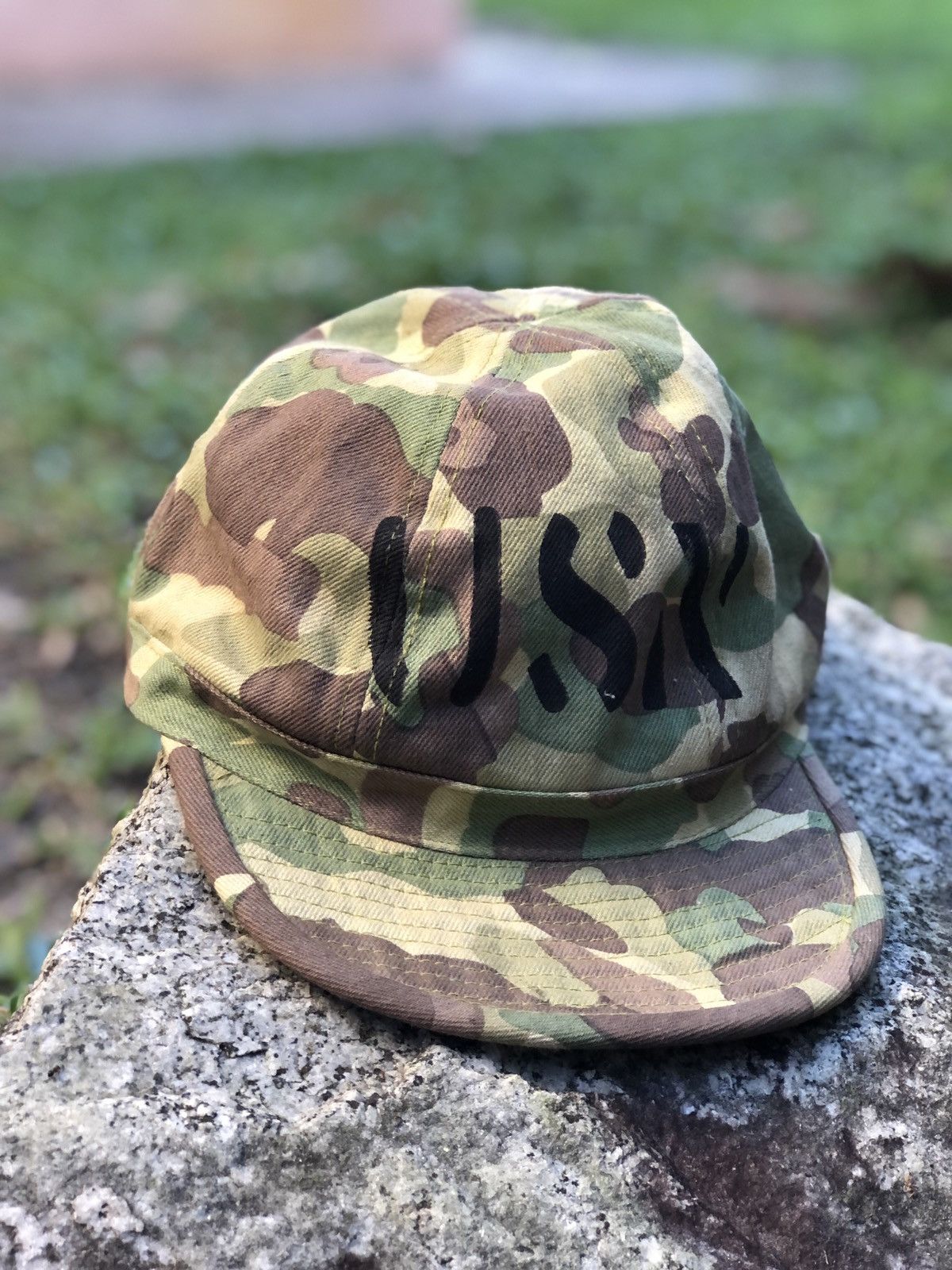 Military × Vintage × WWII Impressions Vintage USN Frogskin Camo Hats ...
