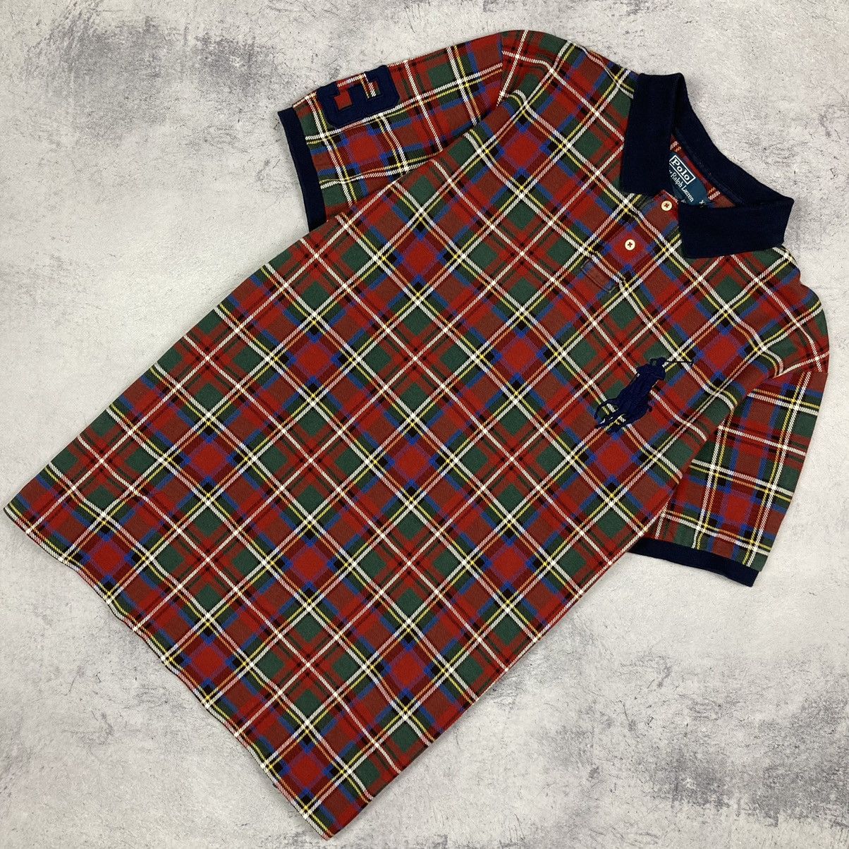 Polo Ralph Lauren Vintage Polo Ralph Lauren big logo checkered polo 90 ...