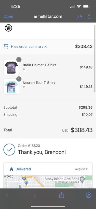 HELLSTAR Hellstar capsule ten baby blue shirt | Grailed