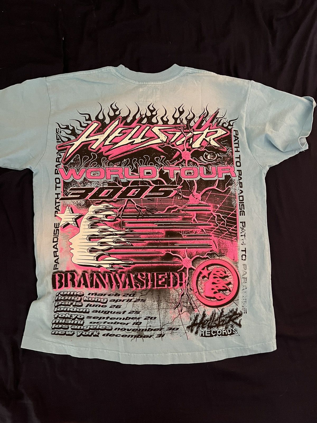 HELLSTAR Hellstar capsule ten baby blue shirt | Grailed