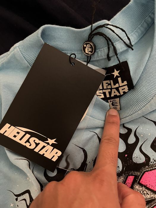 HELLSTAR Hellstar capsule ten baby blue shirt | Grailed