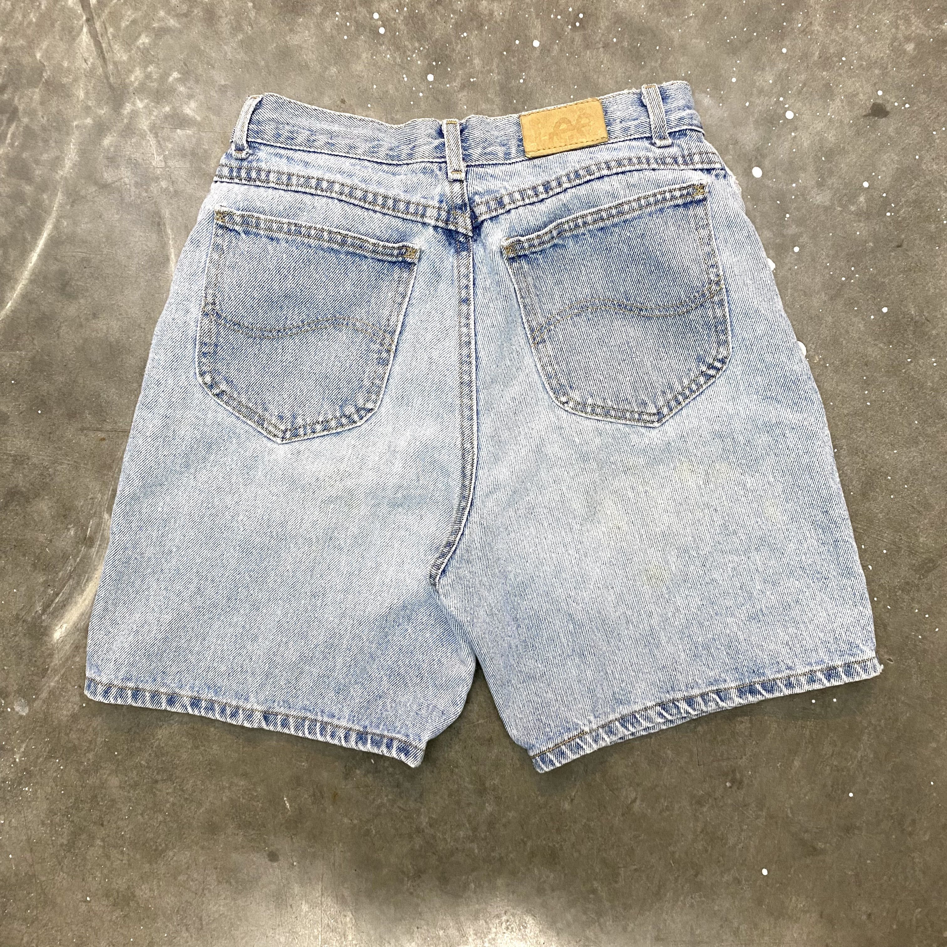 Lee × Streetwear × Vintage VTG Lee Denim Shorts Jorts Light Wash 7 Inch ...
