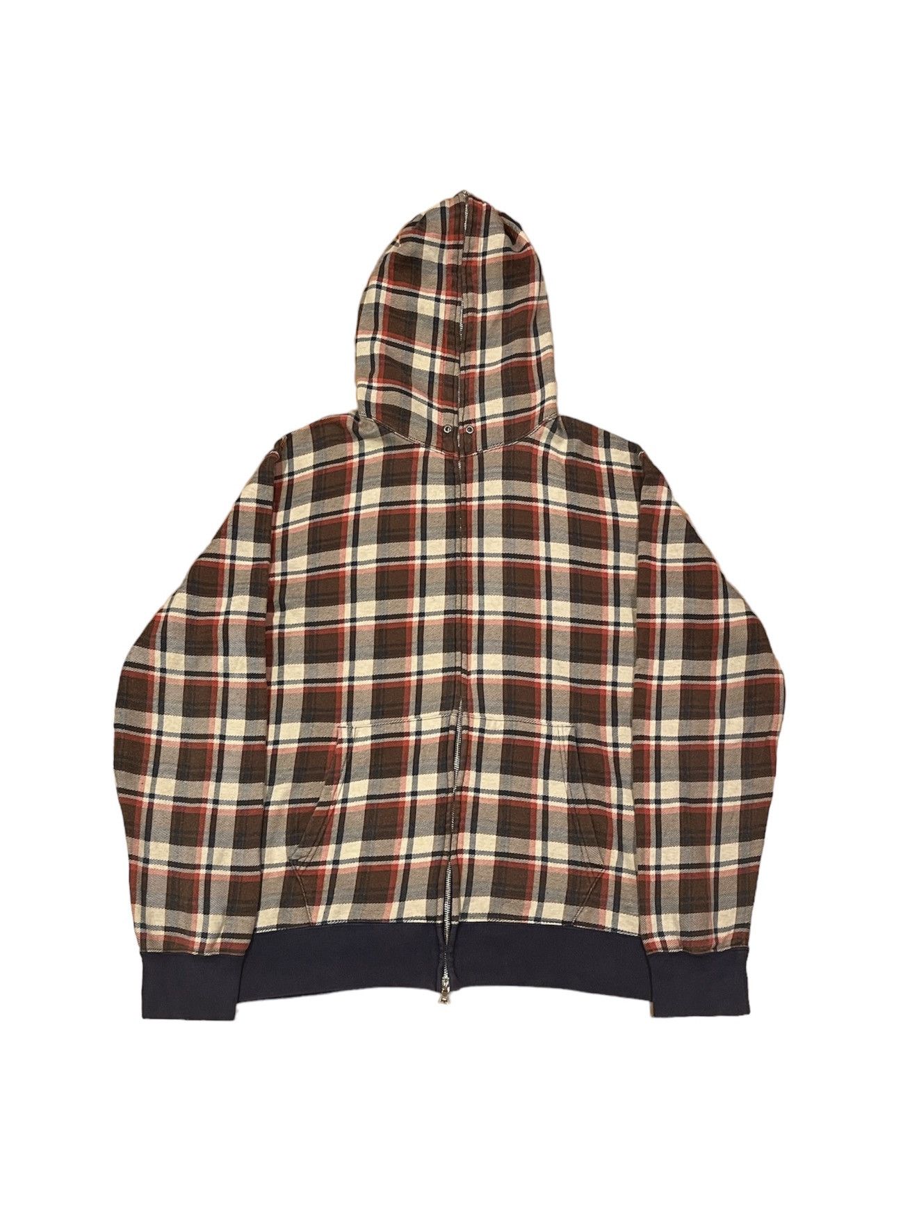 Bape “Burberry” Plaid Full-Zip Hoodie | Grailed