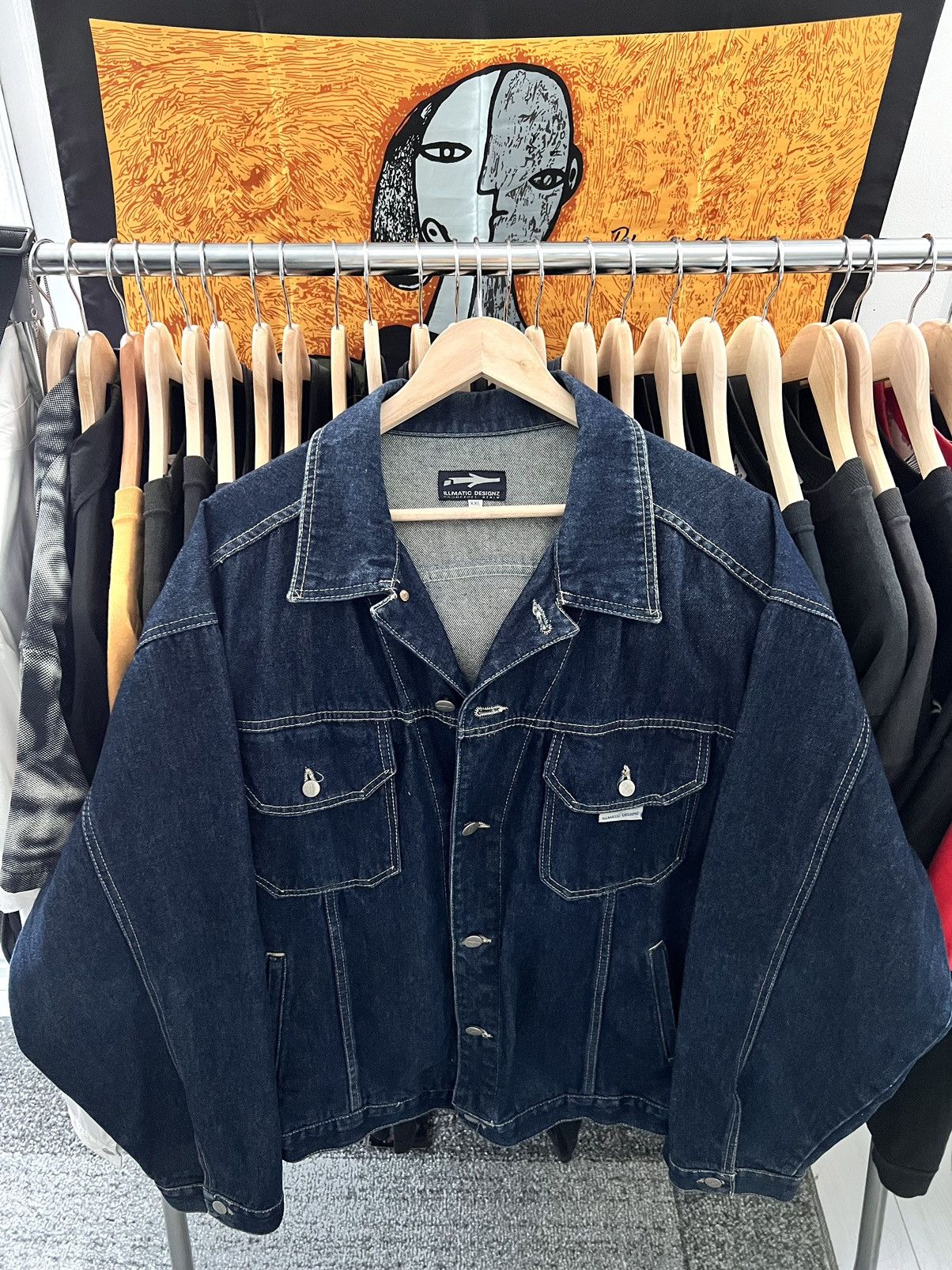 Vintage Vintage 90s Nas Illmatic Designz Hip Hop Denim Jeans Jacket ...