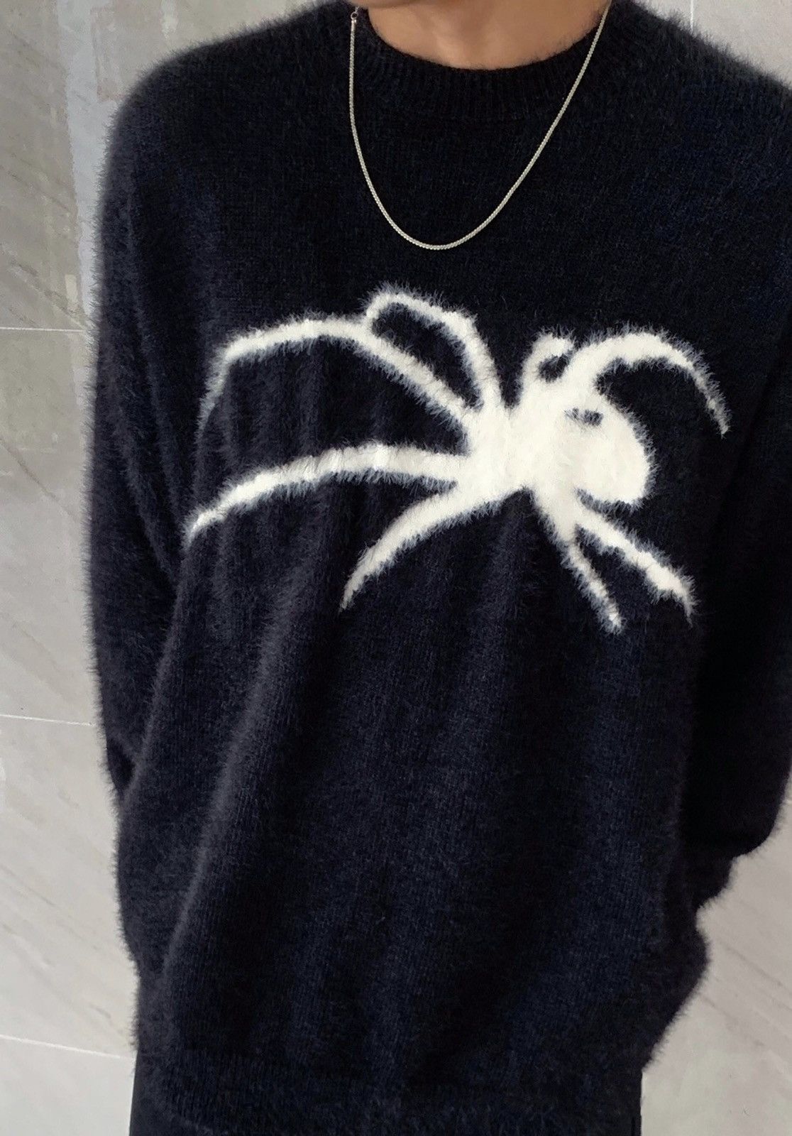 Vintage Retro punk super soft spider premium mohair sweater jumper ...