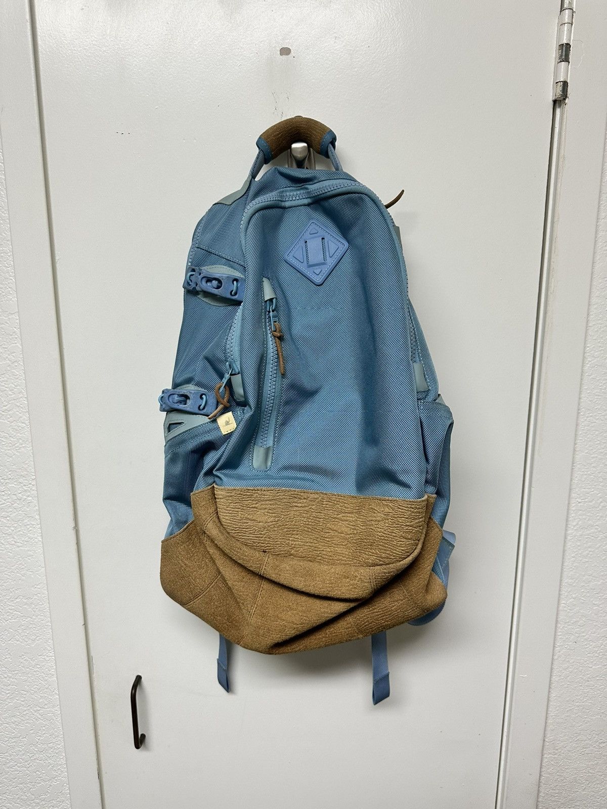 Visvim VISVIM BALLISTIC 20L BACKPACK LIGHT BLUE & TAN | Grailed