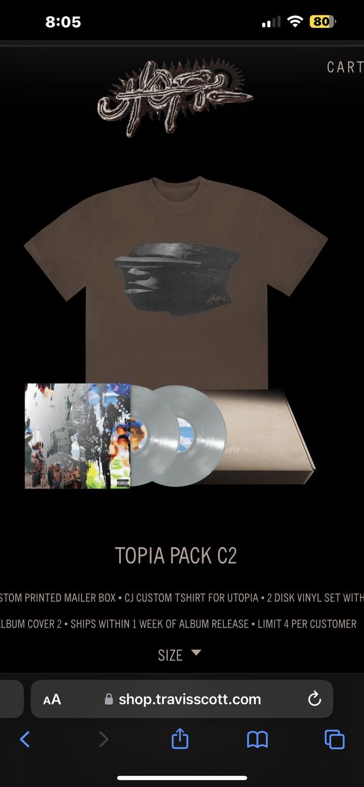 Travis Scott Travis Scott “UTOPIA” Box Set (Vinyl) | Grailed