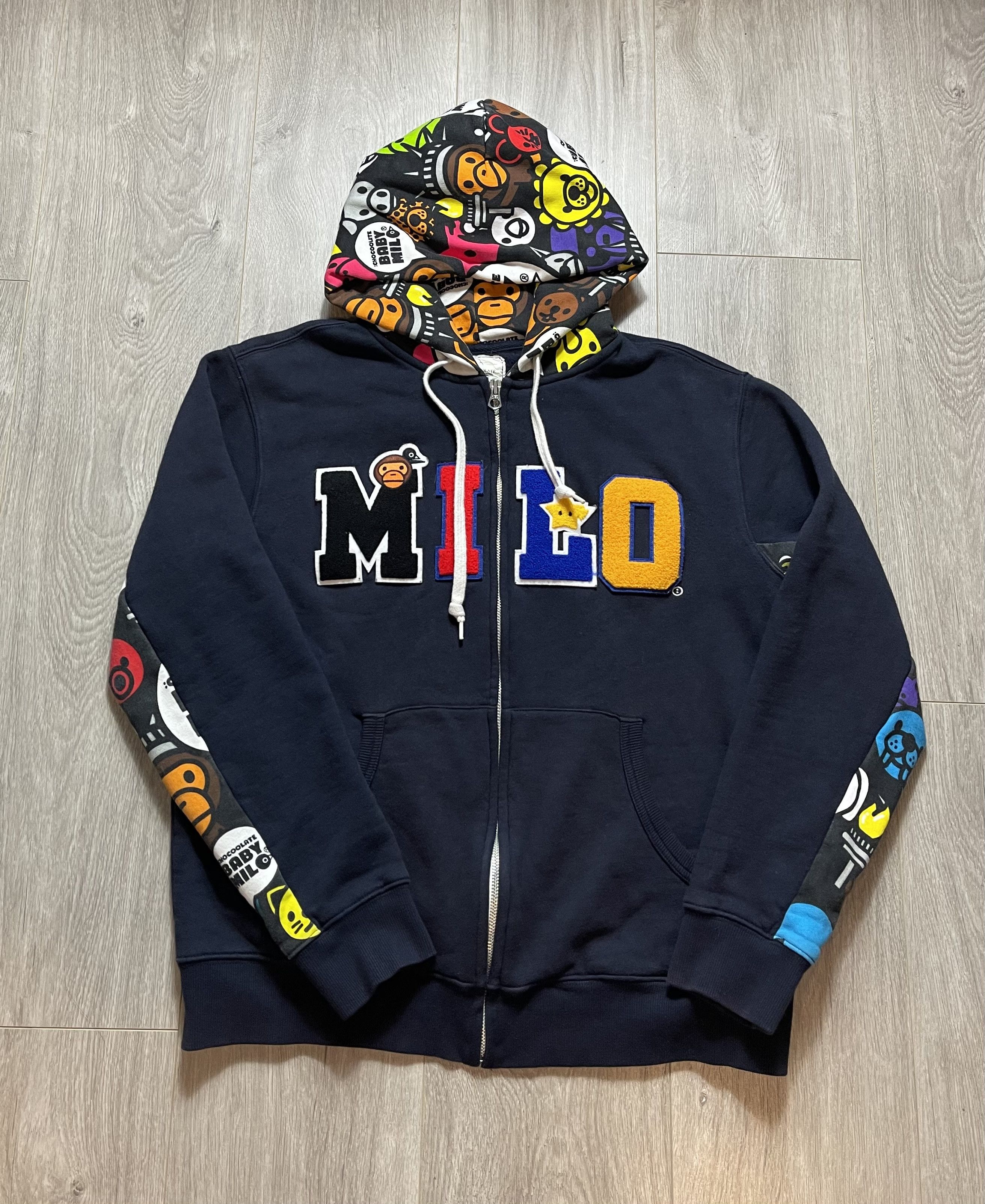 Bape × CHOCOOLATE Baby Milo by Bape x Chocoolate Baby Milo Full Zip ...