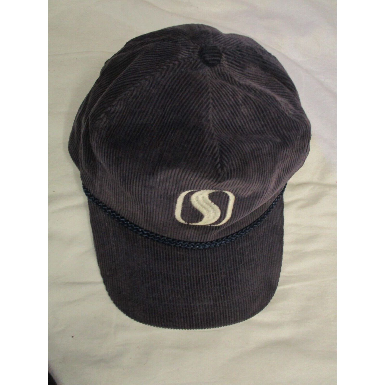 Lotto Vintage Otto Safeway Hat Cap Corduroy Rope Adjustable Strap Dark ...