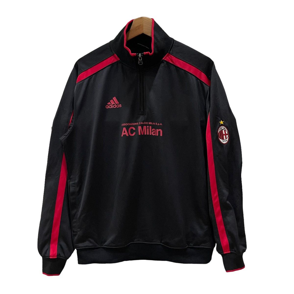 Adidas × Soccer Jersey × Vintage 🔥RARE🔥Vintage ADIDAS AC MILAN Quarter ...