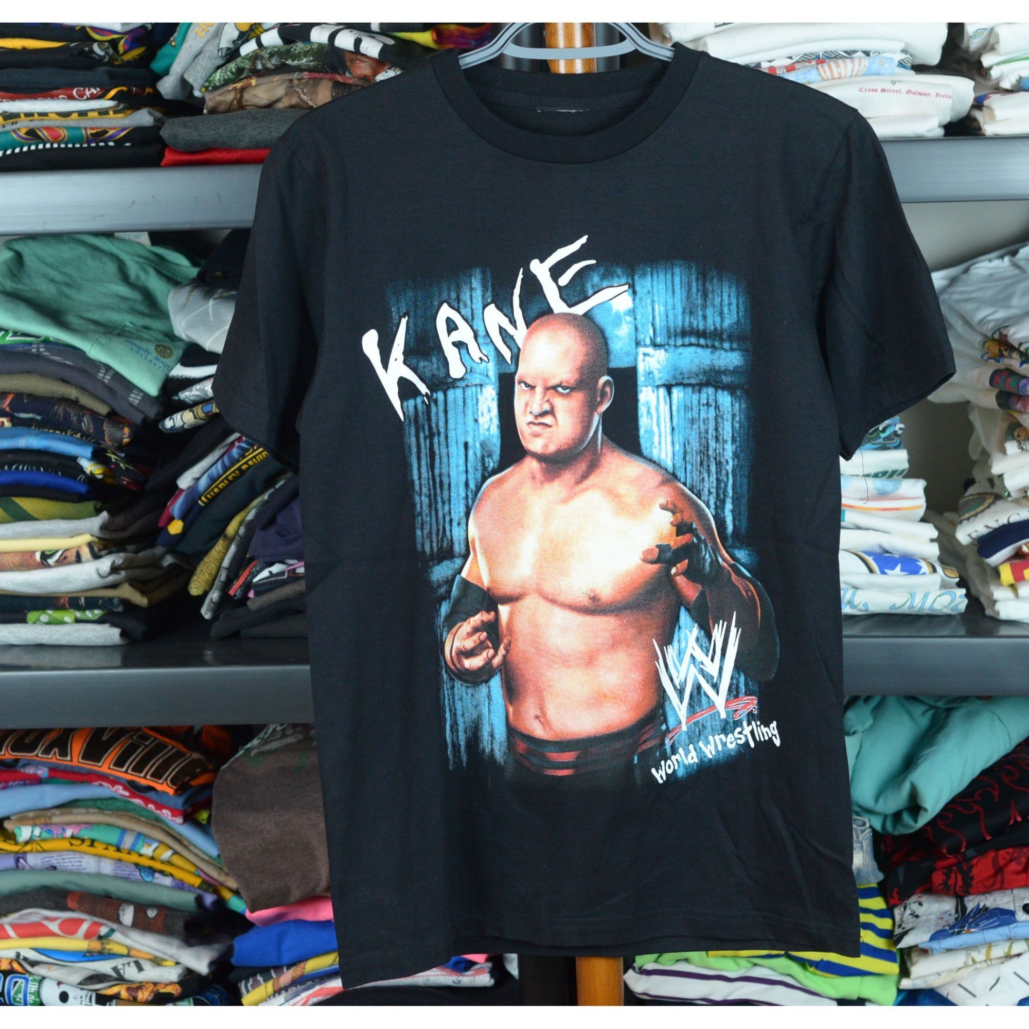 Tee Shirt × Wwe Unofficial WWE Kane Double Sided TSC130 Wrestling Tee ...