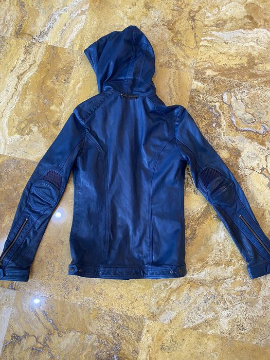 14th Addiction 14th addiction blue leather jacket | Grailed