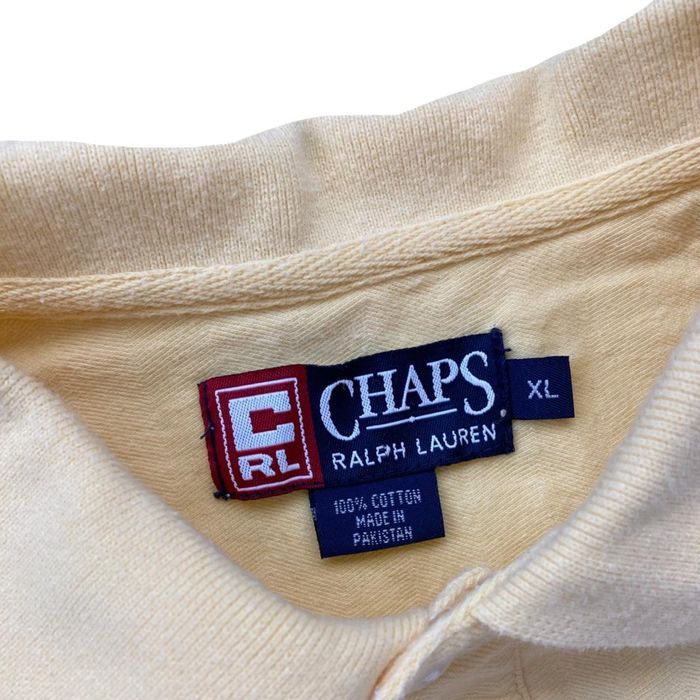 Vintage Chaps Ralph Lauren yellow vintage polo | Grailed