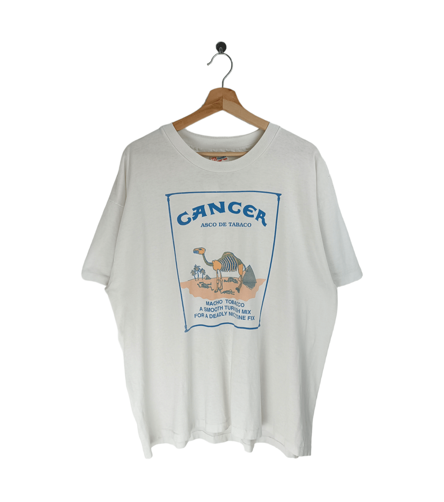 Streetwear × Vintage SUPER RARE🔥VINTAGE 90'S CANCER "CAMEL PARODY" TEE ...