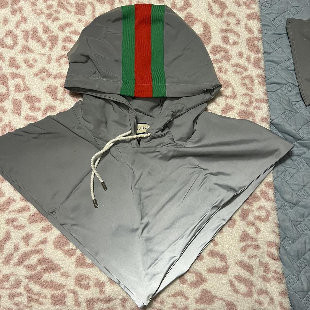 Gucci Reflective grey Gucci hood | Grailed