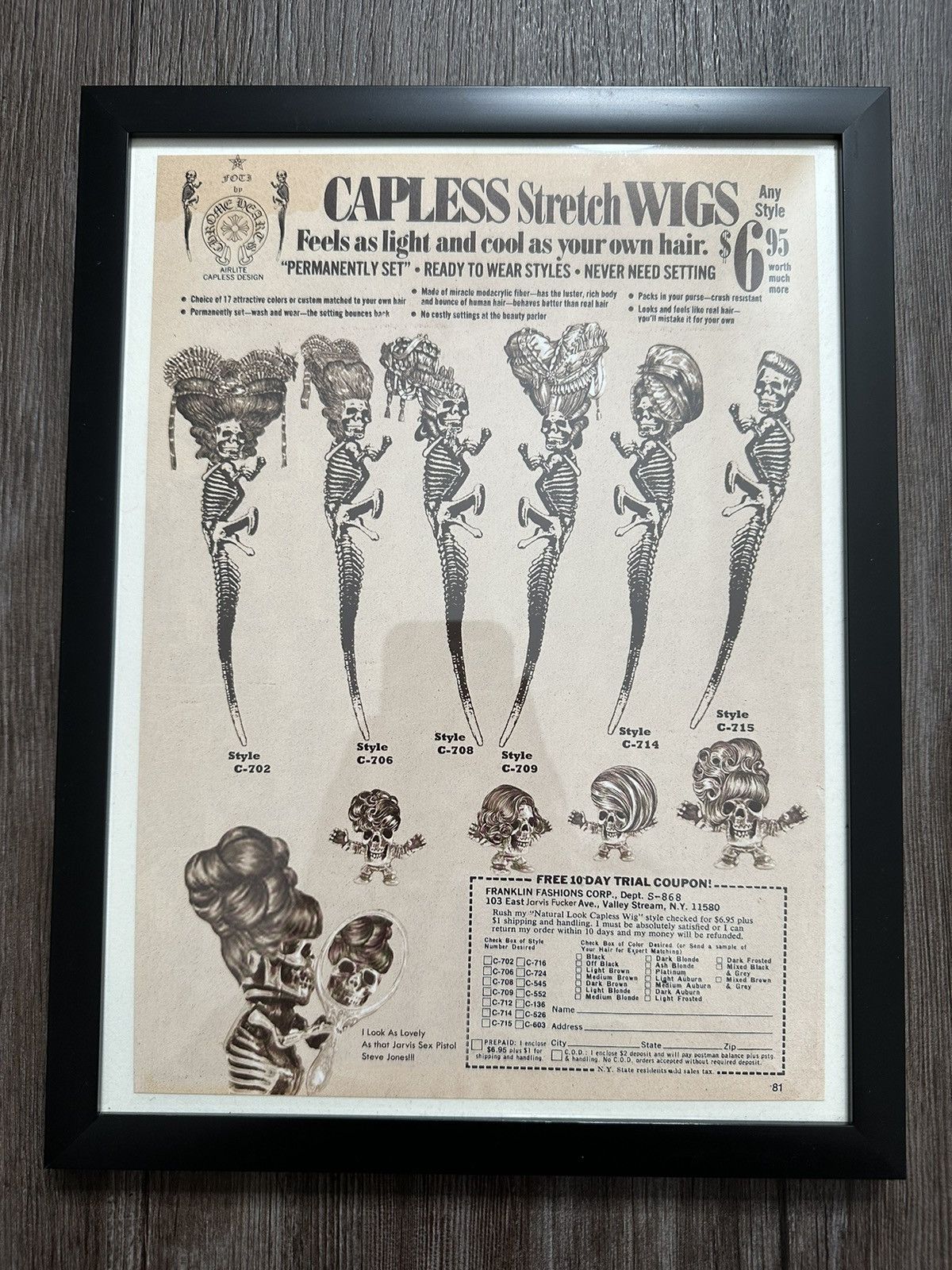 Chrome Hearts 🖤Chrome Hearts🖤 Joe Foti 9x12 Framed Poster | Grailed