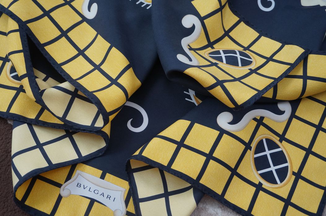 Bvlgari BVLGARI silk scarf with boat print. Made in Italy. | Grailed