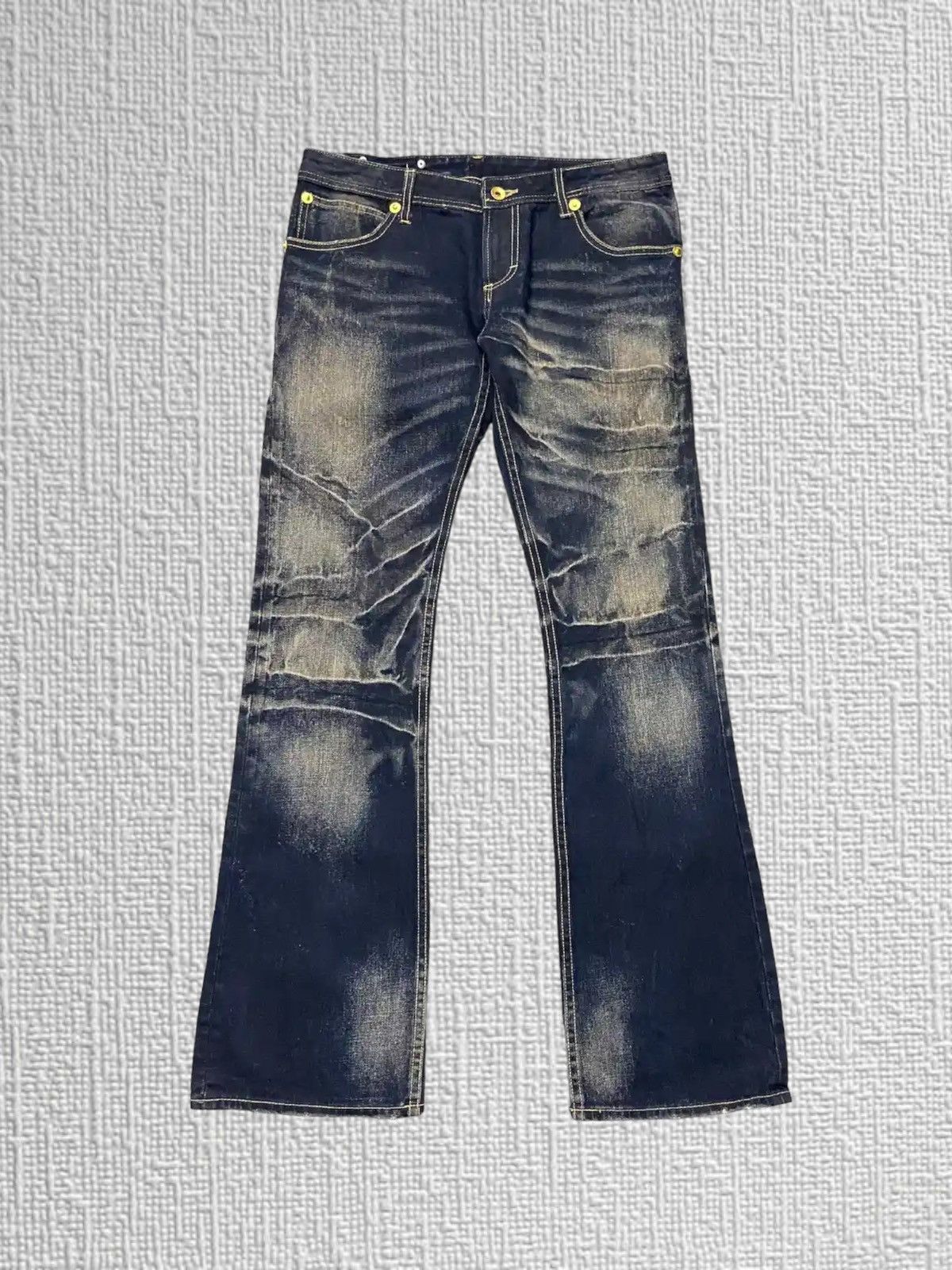 Vintage Flared Vintage Semantic Design Thunder Effect Crazy Pocket ...