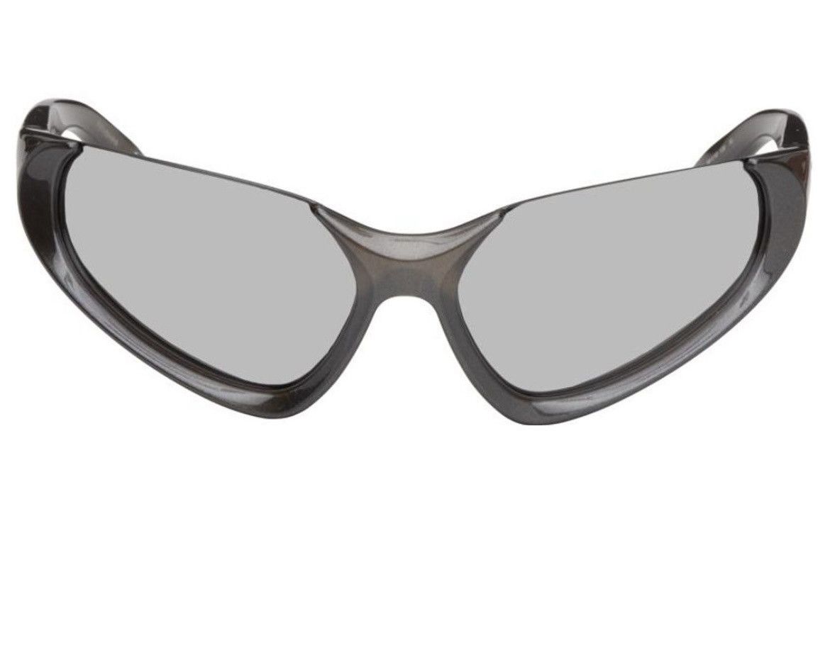 Balenciaga ⁑new⁑ Balenciaga X Pander Gray Exaggerated Goggle Sunglasses Grailed
