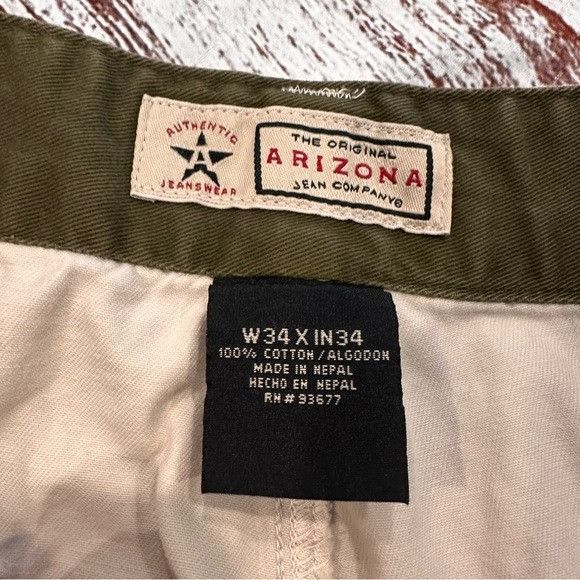 Arizona Jean Company Vintage 90’s Arizona Jean Company Beige Cargo ...