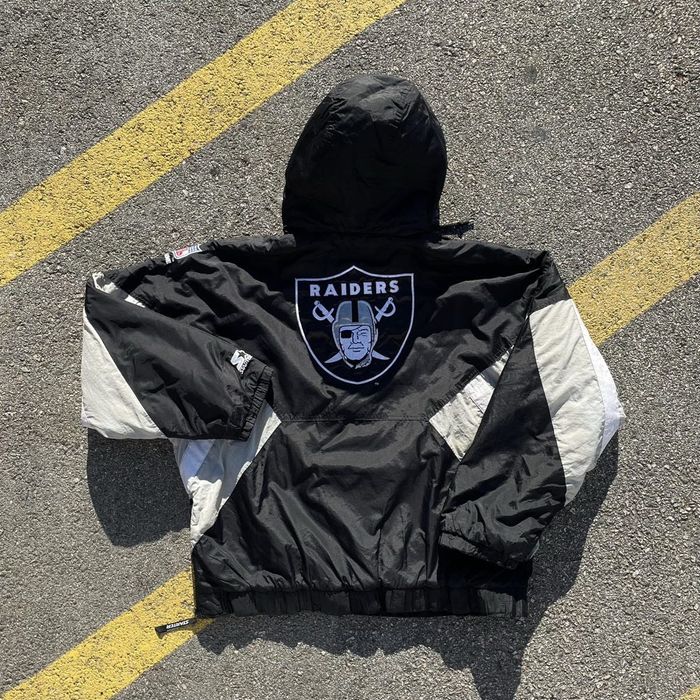 Vintage 90s NFL Los Angeles Raiders Anorak Starter Puffer Jacket | Grailed