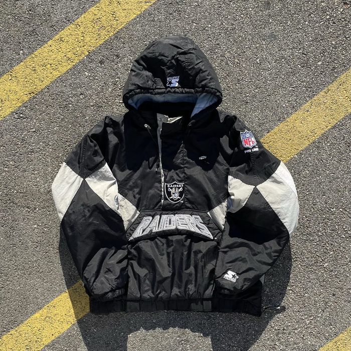 Vintage 90s NFL Los Angeles Raiders Anorak Starter Puffer Jacket | Grailed