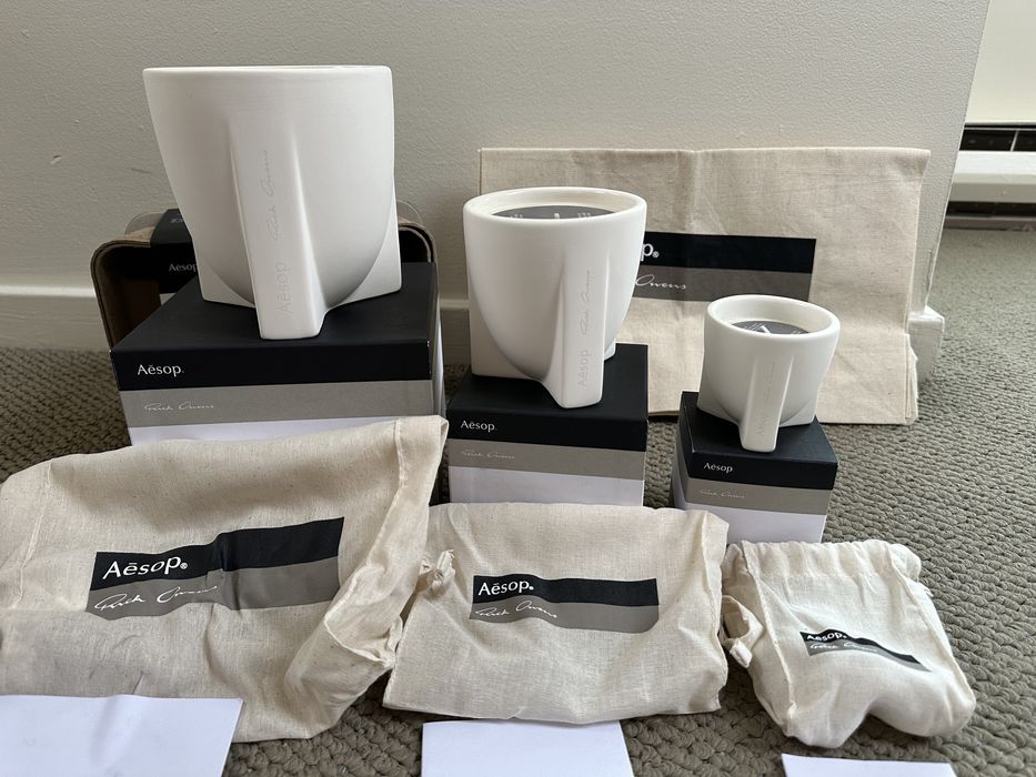 Rick Owens Rick Owens x Aesop FULL COLLAB Stoic Candle and Travel Kit ...