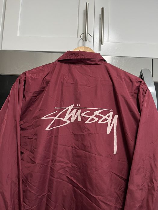 Stussy Stussy Red Coach Windbreaker Jacket Size Large | Grailed
