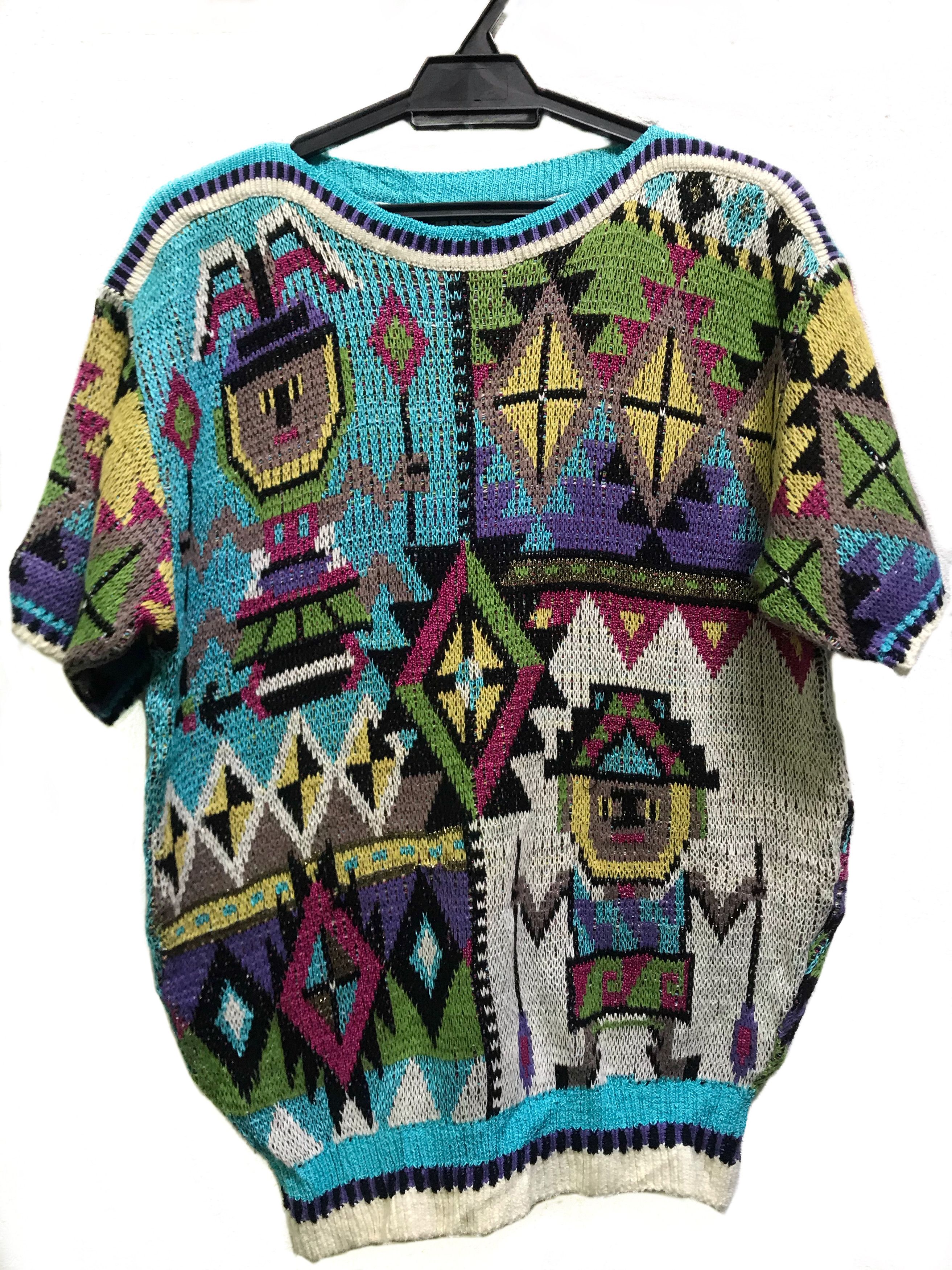 Yoshiyuki Konishi Ficce Yoshiyuki Konishi Art Knit Top | Grailed