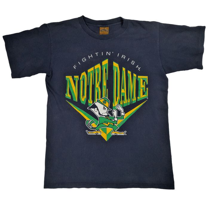 NFL Vintage 90's Huge NOTRE DAME Football Logo Center Graphics | Grailed