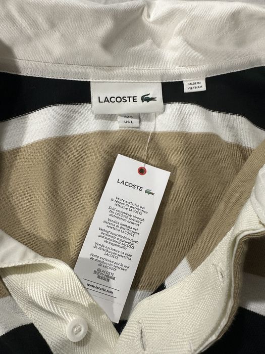 Lacoste Lacoste striped long sleeve rugby shirt | Grailed