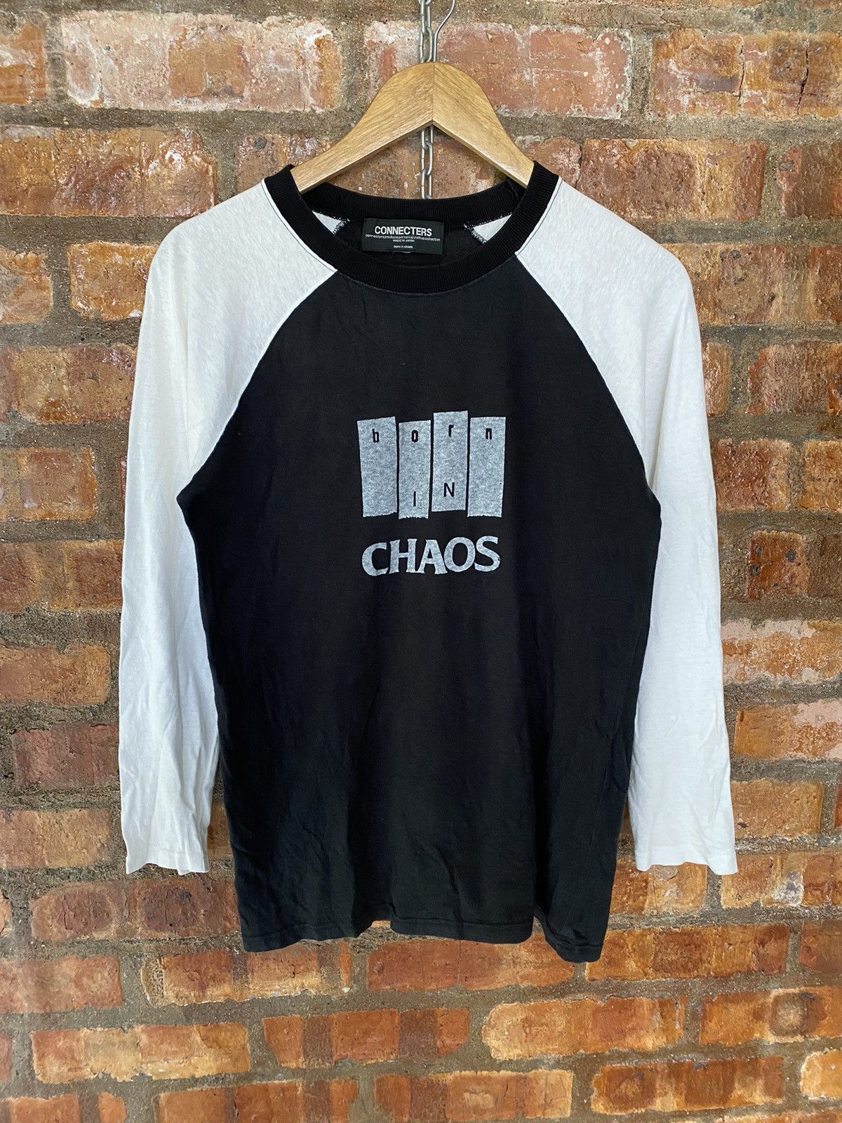 Connecters × Japanese Brand Vtg Connecters BORN IN CHAOS Black Flag Raf ...