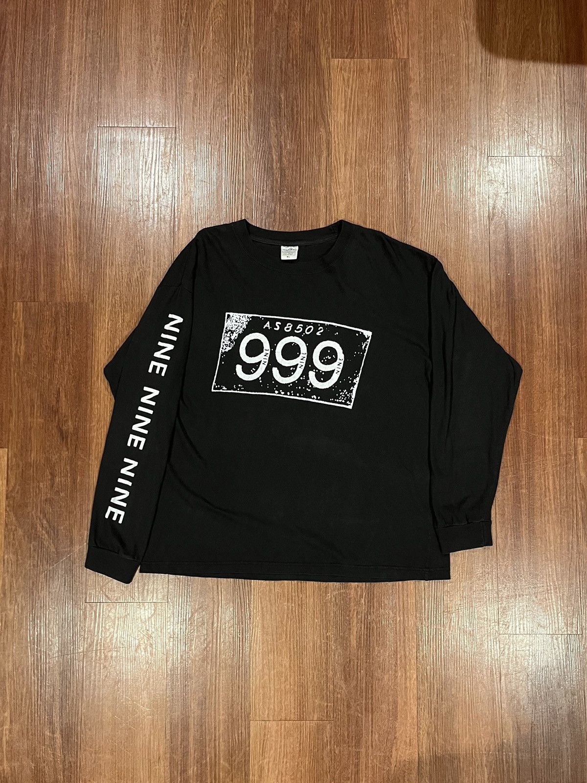 Vintage Vintage nine nine nine 999 long sleeve band shirt punk | Grailed