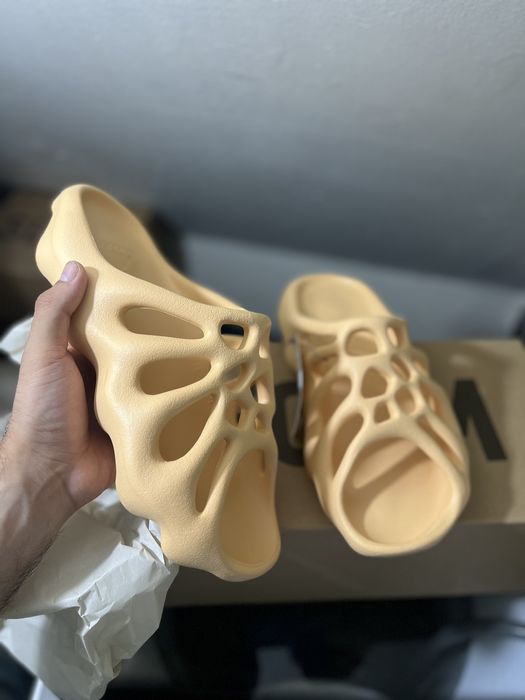 Adidas Yeezy 450 slide cream | Grailed